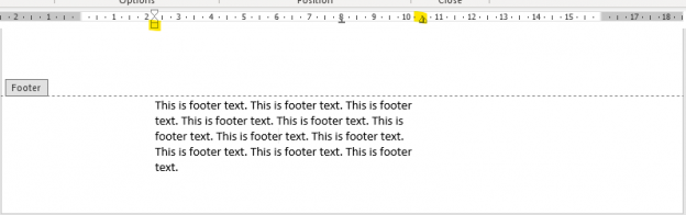 How to create different horizontal margins in the Header and Footer ...